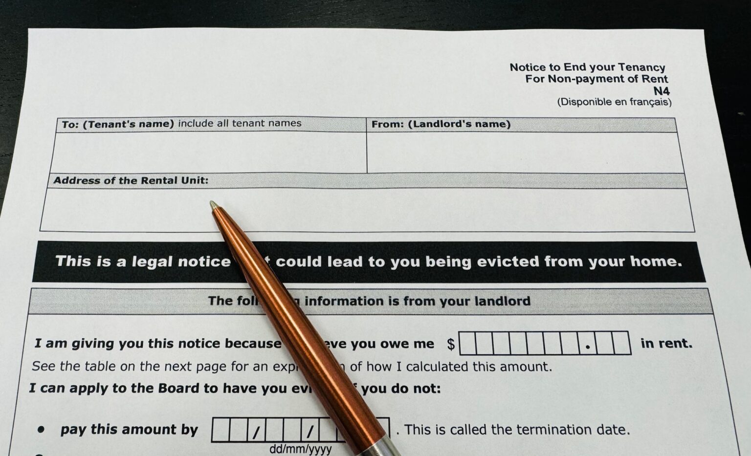 Evict A Tenant For Not Paying Rent Ontario